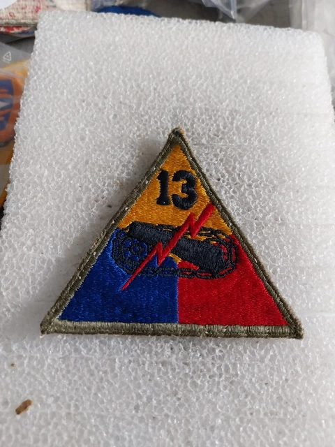 PATCH ARMÉE US 13th ARMORED DIVISION ww2 original EUR 12,00 - PicClick FR