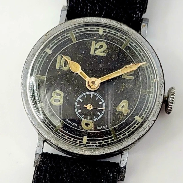 WW2 RARE MILITARY Airforce Wwii Trench Watch British Army Military ...