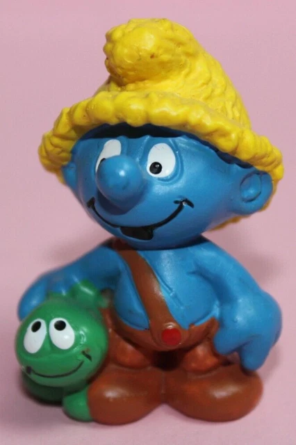 SCHLEICH® SCHLUMPF NAT mit Raupe Puffi Pitufo Schtroumpf Smurf™(Nr.1074 ...