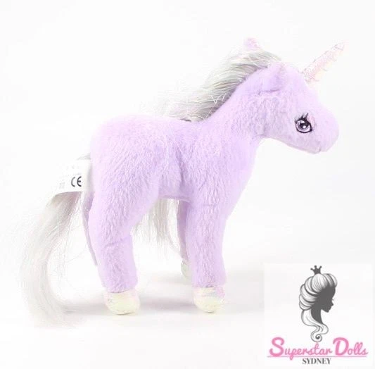 2003 BARBIE OF Swan Lake "Animal Friends" Lila the Unicorn 5" Plush Toy ...