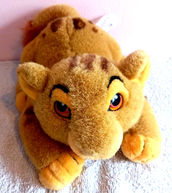 DISNEY STORE LION King Vintage Simba Cub Soft Toy Plush Lying Down £14. ...