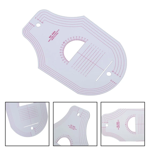 RÈGLE DE COUTURE courbe en plastique pour patchwork et couture mesures précise EUR 8,36 ...