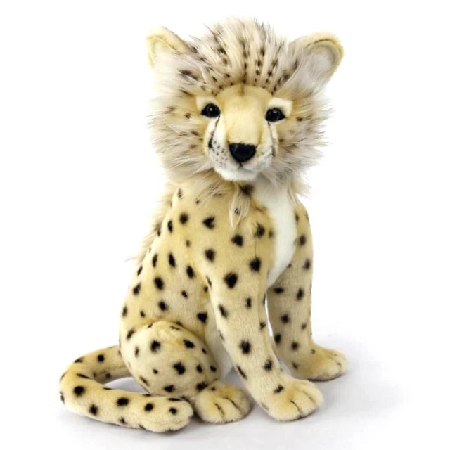 HANSA CHEETAH CUB REALISTIC CUTE SOFT ANIMAL PLUSH TOY 32cm **NEW** EUR ...