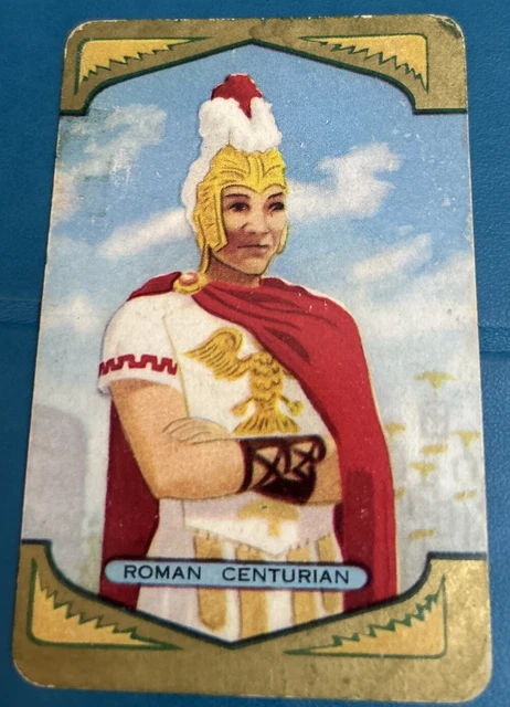 SWAP PLAYING CARD Coles 1950’s Named Series - People - Roman Centurion ...
