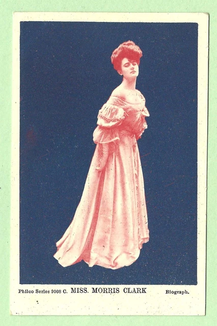 [C951] EDWARDIAN ACTRESS Tinted Postcard Miss Morris Clark £2.95 ...