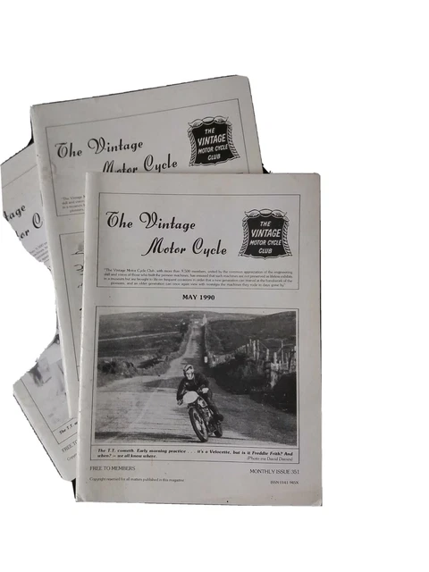 VINTAGE MOTORCYCLE CLUB Magazine 4 Issues 1990 £5.00 - PicClick UK