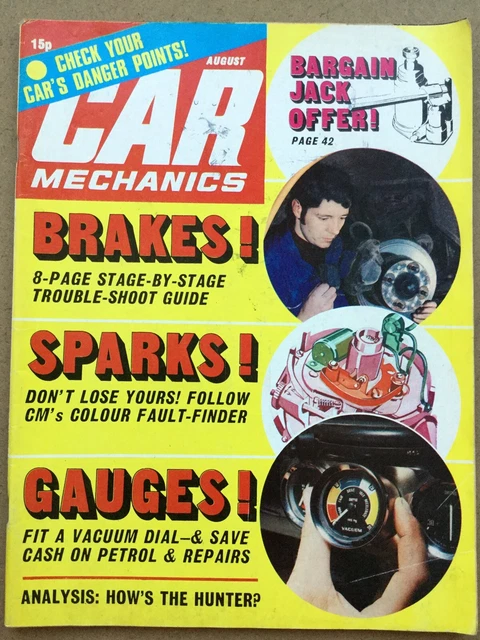 CAR MECHANICS MAGAZINE - August 1973 - Hillman Hunter, Catastrophe Cars ...