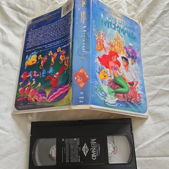 DISNEY THE LITTLE Mermaid VHS 1989 Black Diamond Edition Banned Cover £83.91 - PicClick UK