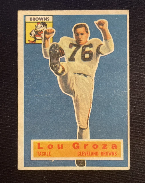 LOU GROZA 1956 Topps #9 vintage (pli) marron EUR 14,65 - PicClick FR