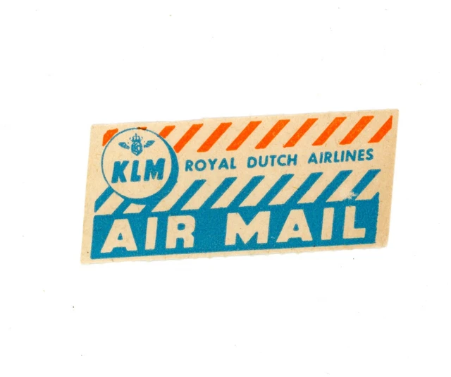 1930'S-50'S ROYAL DUTCH Airlines #4 Label Poster Stamp P225E £17.68 ...