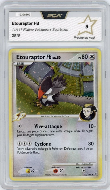 CARTE POKÉMON : Etouraptor Fb Holo 11/147 - Pca 9 - Platine Vainqueurs ...