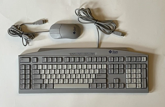 SET OF SUN 320-1273-01 Type-6 USB Keyboard And Mouse 370-3623-01 ...