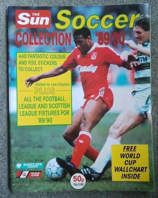 THE SUN SOCCER Collection '89/90 Empty Sticker Album £5.00 - PicClick UK