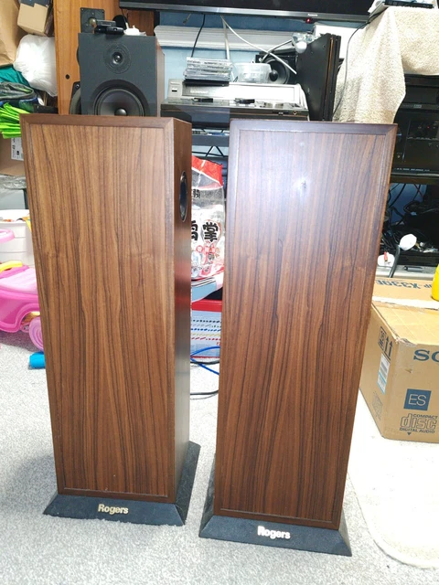 PAIR OF ROGERS AB1 Subwoofers LS3/5a Bass Speakers * Rose Wood * £403. ...