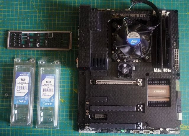 ASUS TUF SABERTOOTH Z77 motherboard LGA1155 with DDR3 8GB & Intel I3 ...