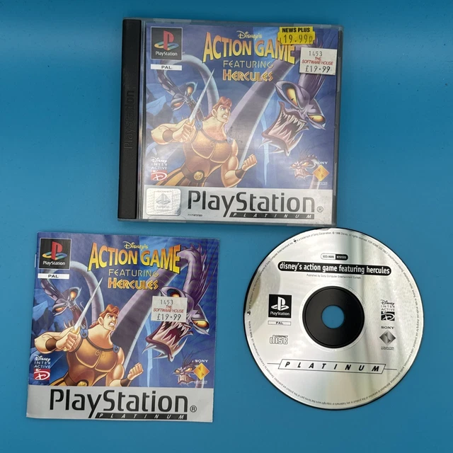 DISNEY’S HERCULES ACTION Game PlayStation PS1 PAL Platinum Complete ...