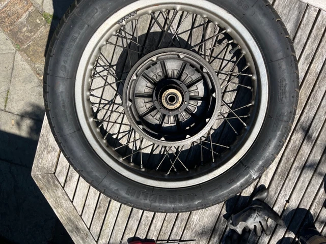 BMW R100 R80 R75 R60 Rear Wire Spoke Wheel 18inch £99.00 - PicClick UK