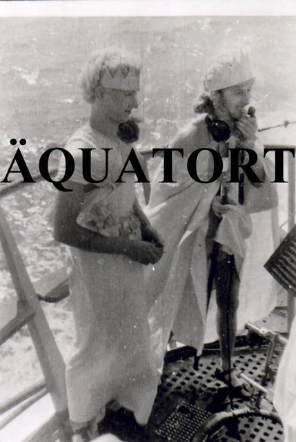 U-BOOT-KRIEG FOTO U 181 ÄQUATORTAUFE im ATLANTIK EUR 8,00 - PicClick DE