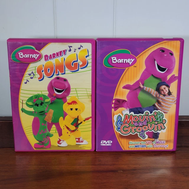 BARNEY DVD LOT x8 Rare OOP HIT - Movin Groovin Adventure Bus Dino ...
