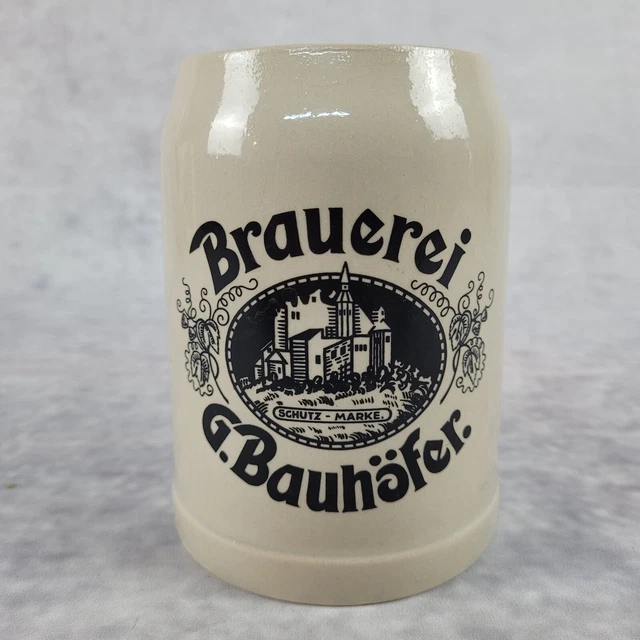 ALTER BIERKRUG BRAUEREI G. Bauhöfer 0,5 Liter Steingut handarbeit EUR 7 ...