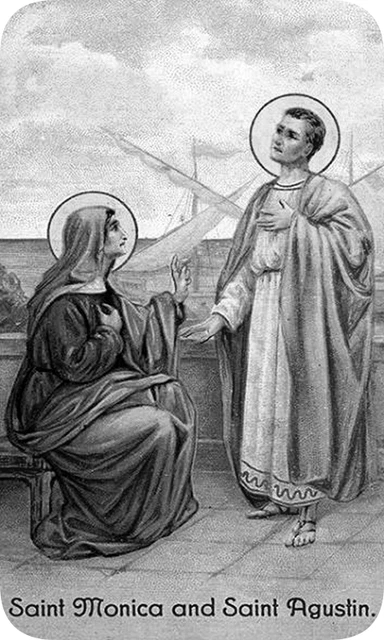 SANTINO HOLY CARD SANTA MONICA SAN AGOSTINO in bianco e nero EUR 2,90 - PicClick FR