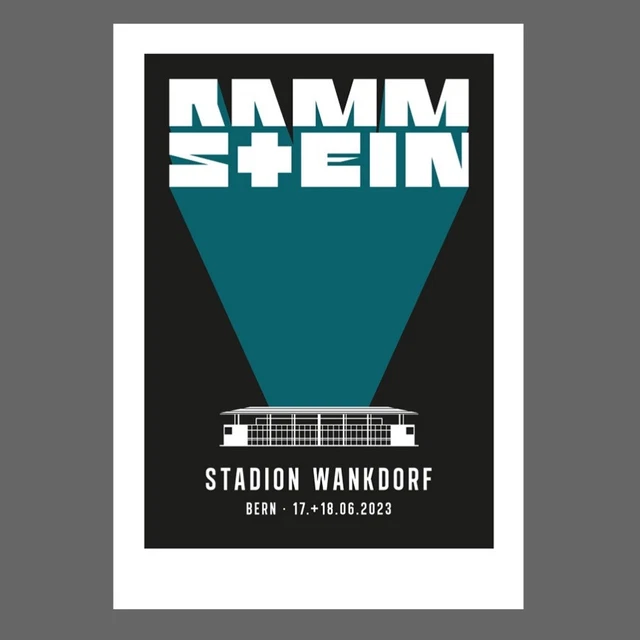 RAMMSTEIN, TILL LINDEMANN, Siebdruck Schweiz Bern 2023 Streng Limited Edition EUR 80,00 ...