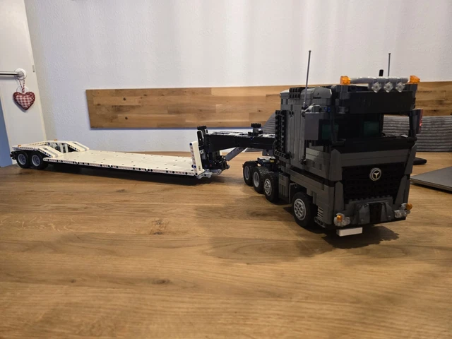 LEGO TECHNIC/ TECHNIK Mercedes Arocs LKW Full RC mit Trailer MOC EUR ...