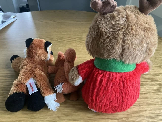 CENTERPARCS - X 3 Plush Toys Owl Squirrel Fox £7.49 - PicClick UK