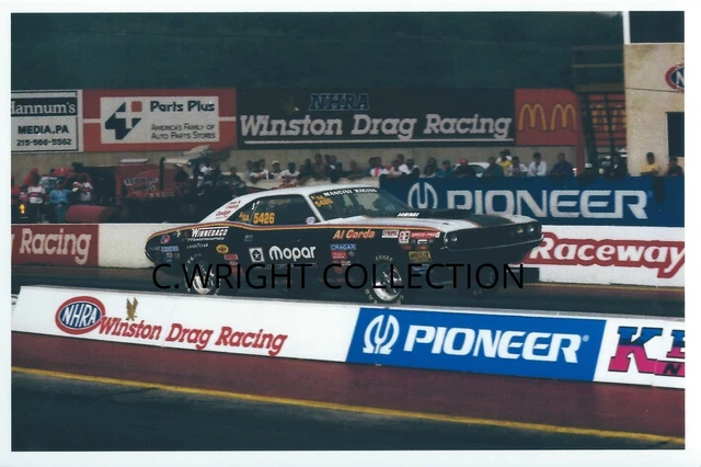 VINTAGE NHRA DRAG Racing-Al Corda-1970 HEMI Dodge Challenger-Maple ...