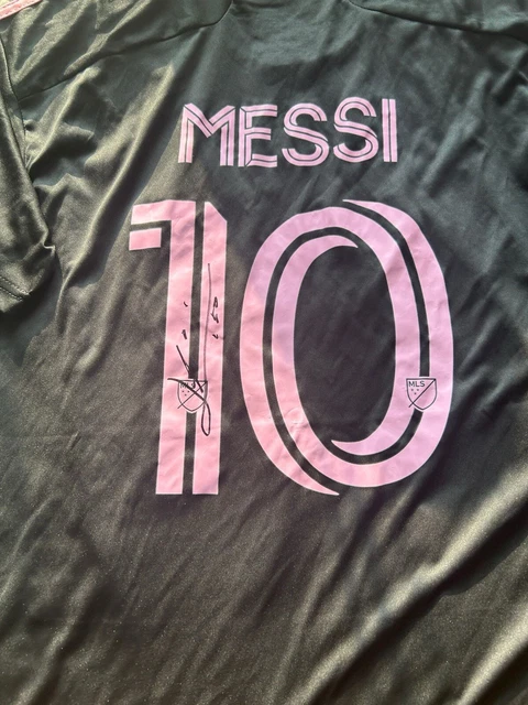 LIONEL MESSI SIGNED Inter Miami Away Shirt With Coa Included Legend ...