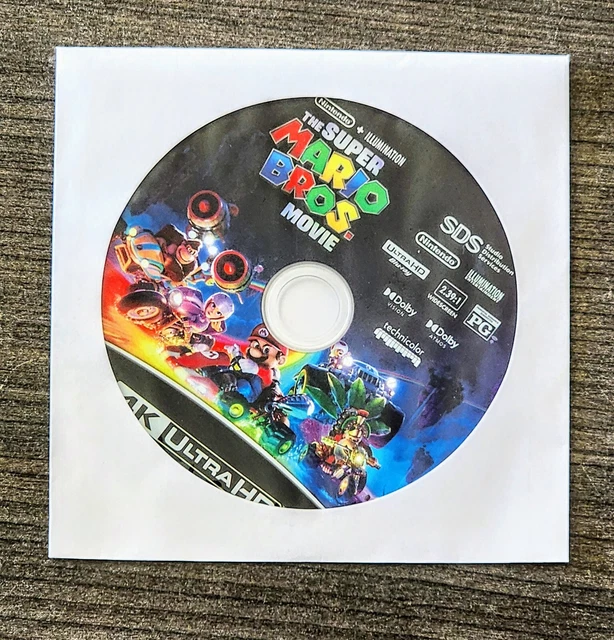 THE SUPER MARIO Bros. Movie (4K) NEW w/o case (disc only) - No Tracking ...