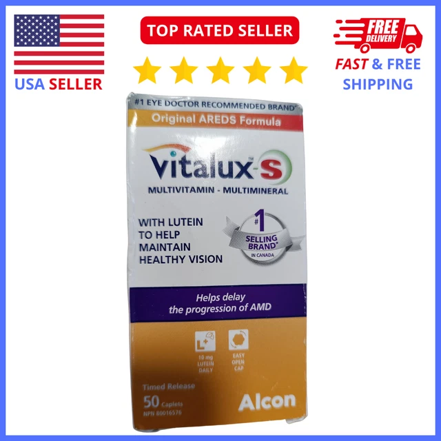 VITALUX-S ORIGINAL TIME-RELEASED AREDS Formula Multivitamin ...