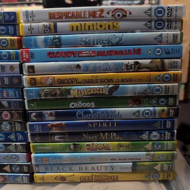 30 DISNEY DREAMWORKS Universal DVD Job Lot Bundle Kids Childrens DVDs ...