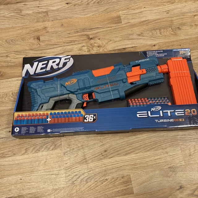 NERF ELITE 2.0 Turbine CS-18 Motorised Rapid-Fire Blaster New Xmas Toy ...