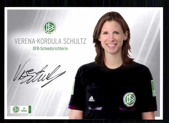 CARTE POSTALE ARBITRE Verena-Kordula Schultz DFB TOP originale signée ...