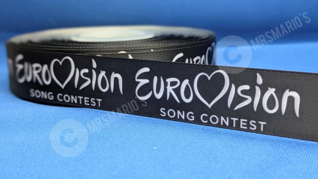 EUROVISION SONG CONTEST satin cake/hair/craft ribbon @ MrsMario's £1.95 ...