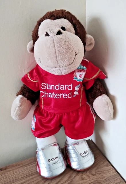 BUILD A BEAR Liverpool FC Kit & Boots Monkey Soft Plush Toy LFC ...