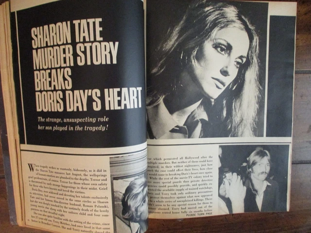 1970 TV MIRROR Mag(SHARON TATE/CHARLES MANSON/JUNIOR SAMPLES/TINY TIM ...