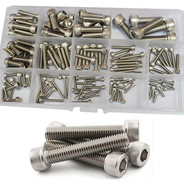 135PCS M2.5 M3 M4 M5 M6 M8 Hex Socket Head Cap Screw Professionals EUR 21,68 - PicClick FR