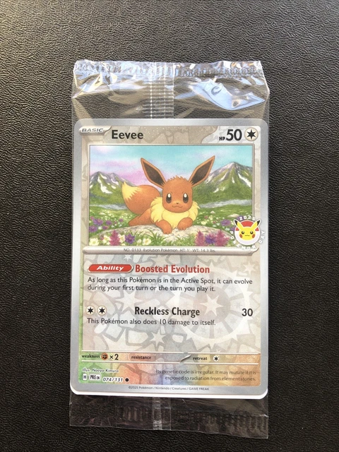 TCG 151 CARDS PRISMATIC EVOLUTIONS SEALED EEVEE 074/131 POKEMON DAY ...