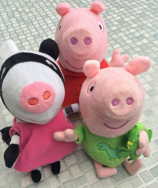 PEPPA PIG, GEORGE Pig Talking Plush & Zoe Zebra Soft Toy🐷🦓🐷 £10.00 ...