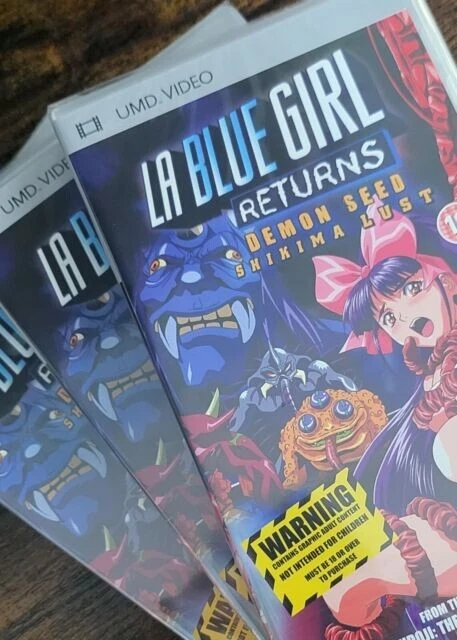 PSP UMD MOVIE - La Blue Girl Returns - Demon Seed & Shikima Lust X 3 ...