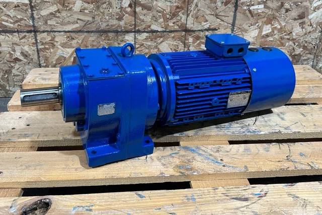 KEB 2KW 3-PHASE Electric Motor Gearbox Gear Reducer 97RPM Shaft 40mm £ ...