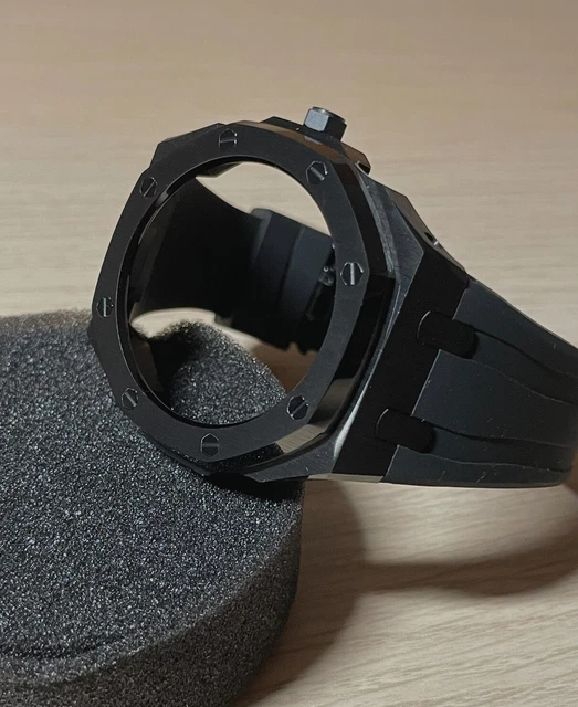 *NEW* CASIOAK AP Royal Oak Mod Kit Steel Case & Rubber Strap For G ...