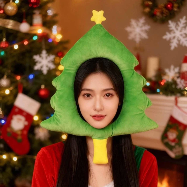 CHRISTMAS TREE HAT Novelty Cosplay Cap for Festival Celebration Party ...