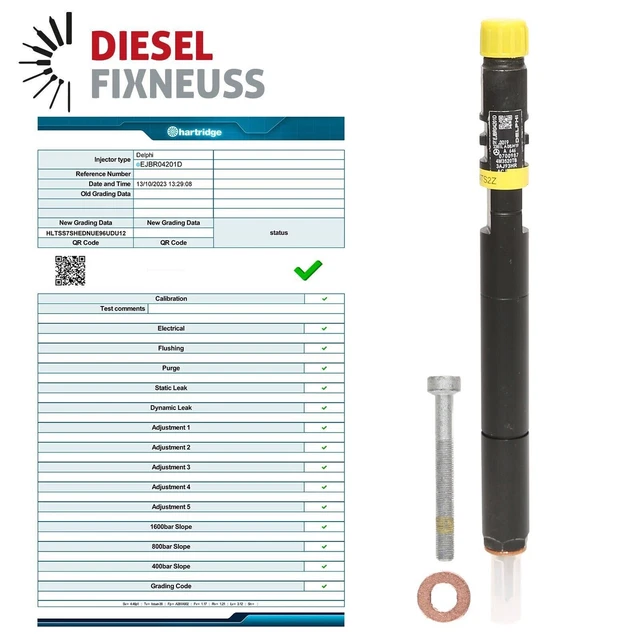 4X INJEKTOR MERCEDES W211 W204 200 220CDI A6460700987 EJBR04201D DELPHI ...