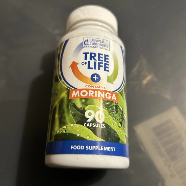 TREE OF LIFE Moringa Food Supplement 90 Capsules Dated 2028 New Sealed ...