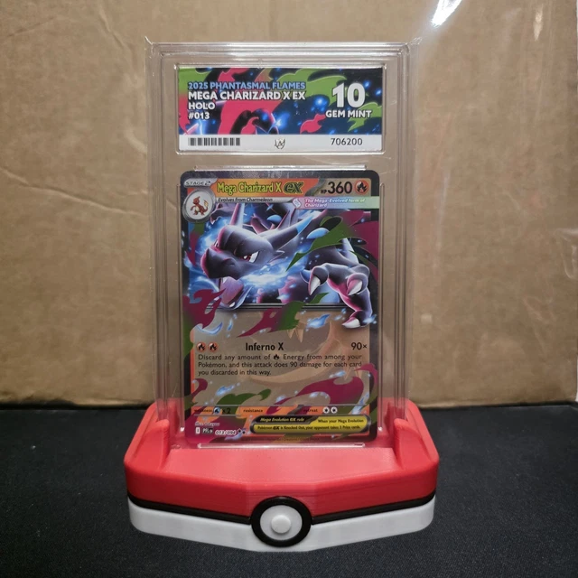 POKÉMON TCG MEGA Charizard X EX 013/094 ACE Gem Mint 10 perfect Sub ...