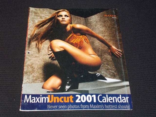 2001 MAXIM UNCUT Calendar Magazine - Never Seen Photos Front Cover - E 1818 £26.43 - PicClick UK