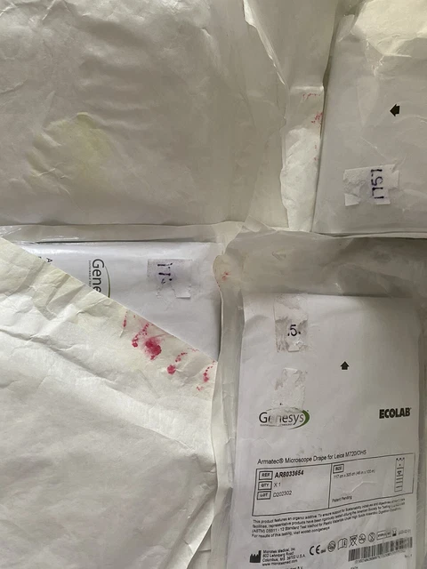 LOT OF 9 Genesys Ecolab Armatec Leica Microscope Drape AR8033654 46x120 ...